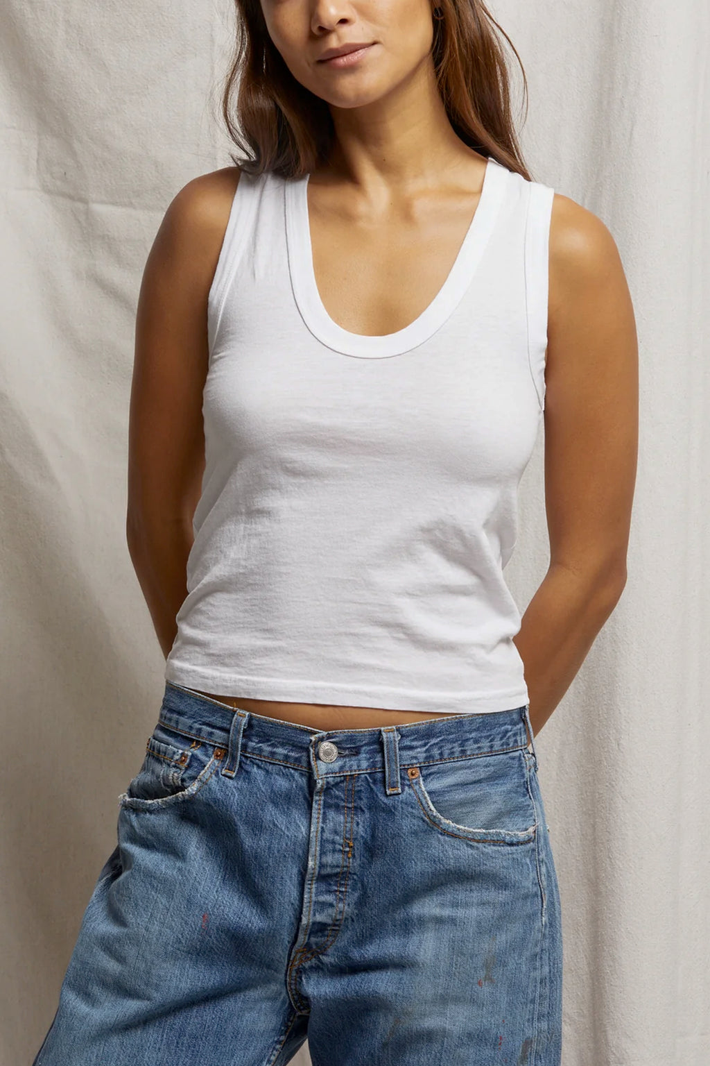 Khara Cotton U-Neck Tank – Pinkadot