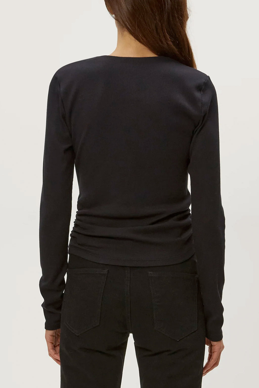 Sarah Square Neck Long Sleeve Top – Pinkadot
